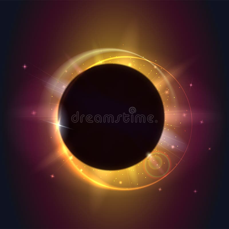 Eclipse flare stock illustration. Illustration of global - 19559847