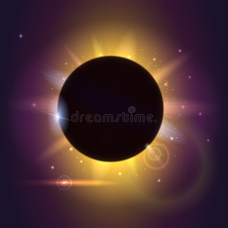 Eclipse flare stock illustration. Illustration of global - 19559847