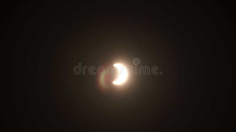 Solar Eclipse 2023 Bright Sunlight Astrophotography Stock Footage ...