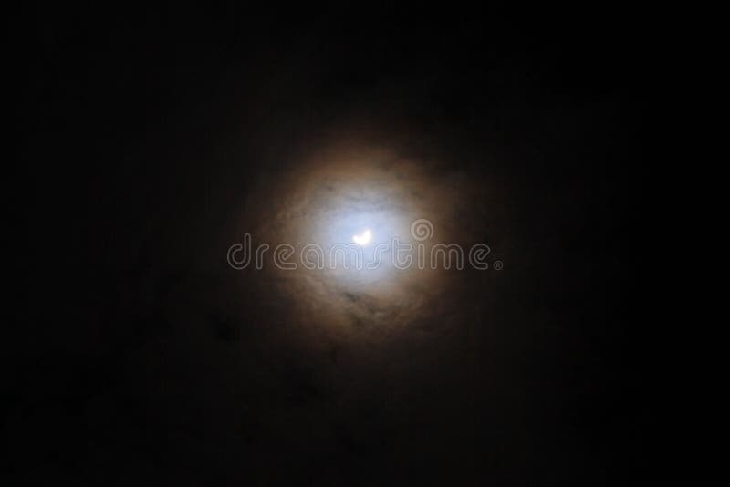 The Solar Eclipse of 2017 Captured from the Desert Stock Photo - Image ...