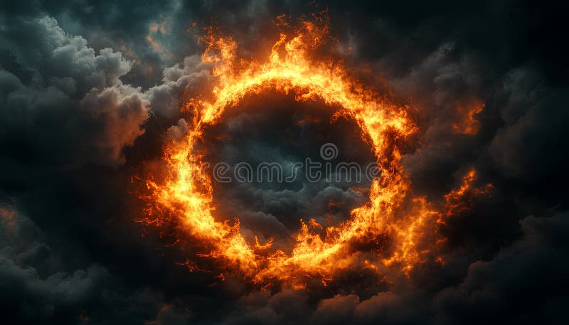 The Solar Eclipse is Captured in a Visually Striking Scene, Where the ...