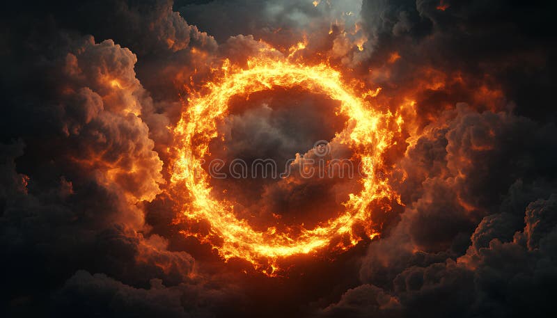 The Solar Eclipse is Captured in a Visually Striking Scene, Where the ...