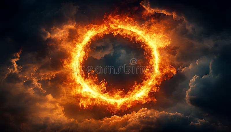 The Solar Eclipse is Captured in a Visually Striking Scene, Where the ...