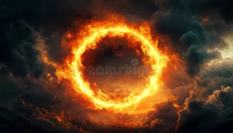 The Solar Eclipse is Captured in a Visually Striking Scene, Where the ...