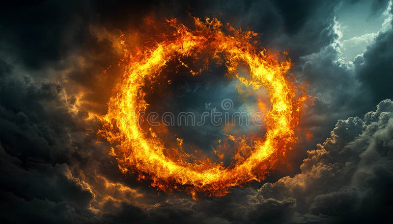 The Solar Eclipse is Captured in a Visually Striking Scene, Where the ...