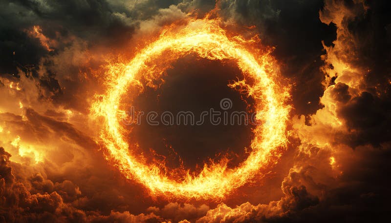 The Solar Eclipse is Captured in a Visually Striking Scene, Where the ...