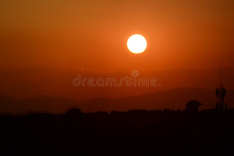 Solar Eclipse in the City of Madrid, Spain Stock Photo - Image of ...