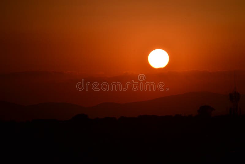 Solar Eclipse in the City of Madrid, Spain Stock Image - Image of ...