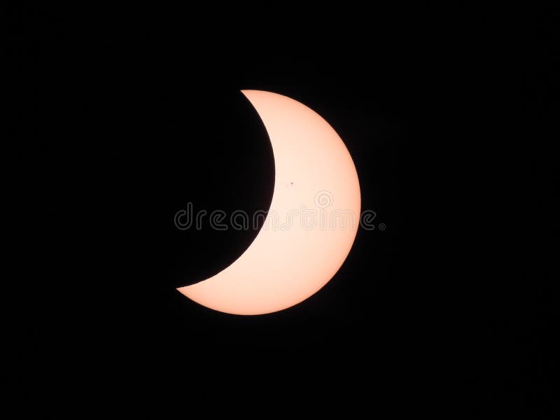 Solar eclipse 2017 stock photo. Image of clouds, background - 98408028