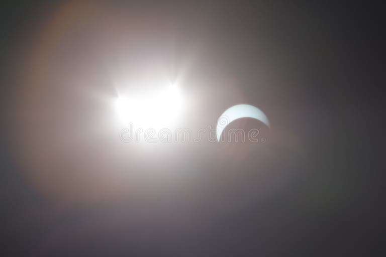 Solar Eclipse Dallas Texas stock photo. Image of solar - 98387202