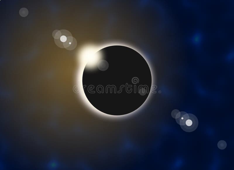 Eclipse flare stock illustration. Illustration of global - 19559847