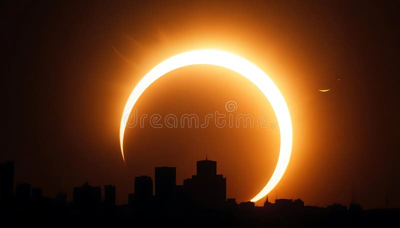 Solar Eclipse Full Moon is an Astronomical Phenomenon. Realistic ...