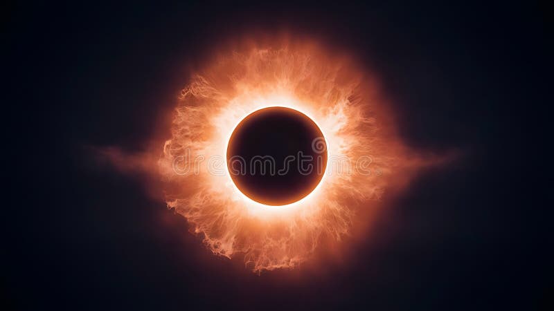 Solar Eclipse Full Moon is an Astronomical Phenomenon. Realistic ...