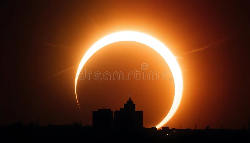 Solar Eclipse Full Moon is an Astronomical Phenomenon. Realistic ...