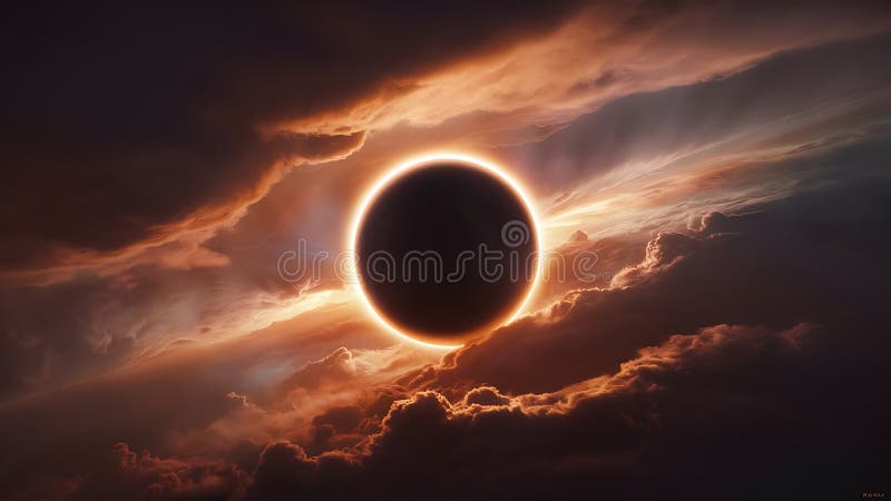 Solar Eclipse Full Moon is an Astronomical Phenomenon. Realistic ...