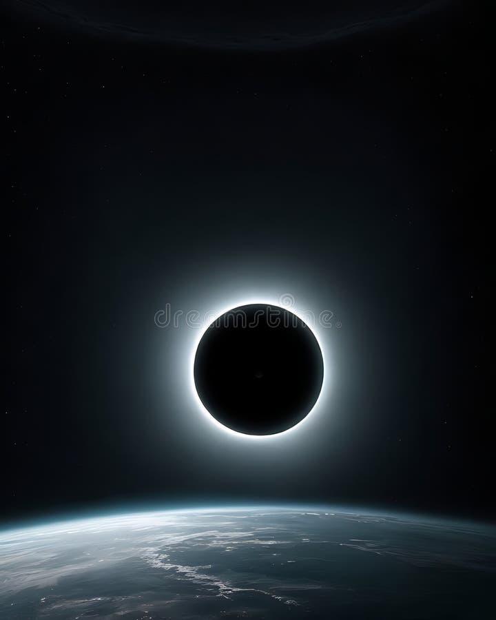 Solar Eclipse Full Moon is an Astronomical Phenomenon. Realistic ...