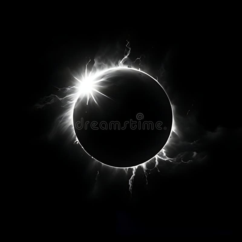 Solar Eclipse Full Moon is an Astronomical Phenomenon. Realistic ...