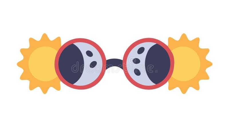 Solar Eclipse Glasses: Celestial Event Observation, Vector Design ...