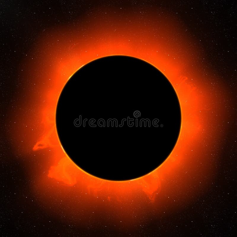 Solar Eclipse Illustration stock illustration. Illustration of ...