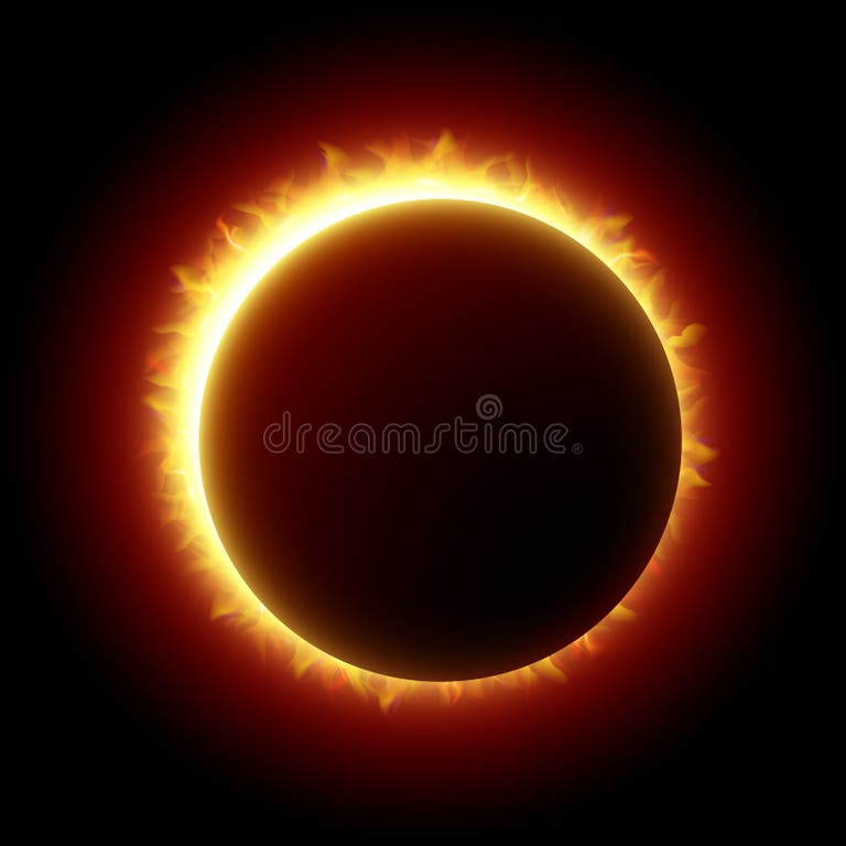 Solar Eclipse stock vector. Illustration of photosphere - 35943053