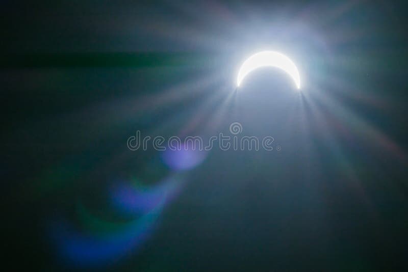 Solar Eclipse with Light Effects Backgrounds Stock Photo - Image of ...