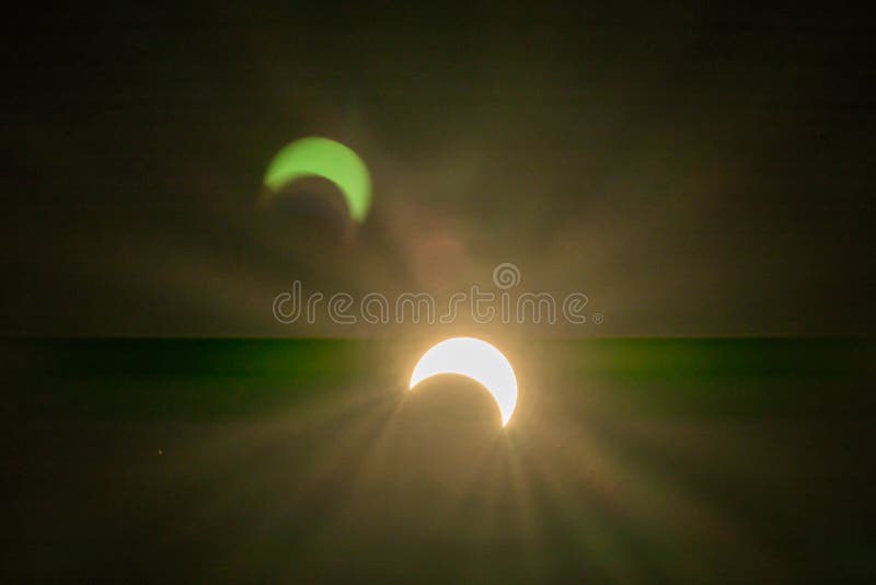 Solar Eclipse with Light Effects Backgrounds Stock Photo - Image of ...