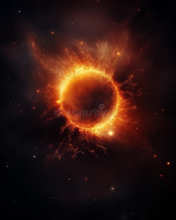 Solar Eclipse and Eclipse, Natural Phenomena Stock Illustration ...