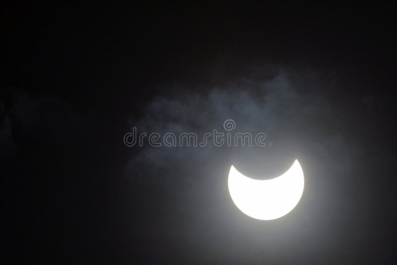 The Solar Eclipse of October 25, 2022 in Galati, Romania Stock Image ...