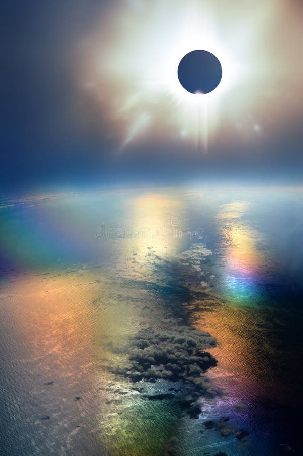 Solar Eclipse stock illustration. Illustration of altitude - 97276710