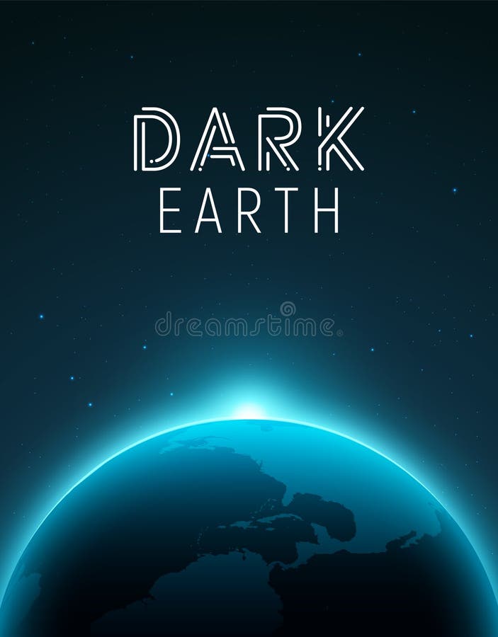 Globe on Eclipse Background with World Map Stock Illustration ...