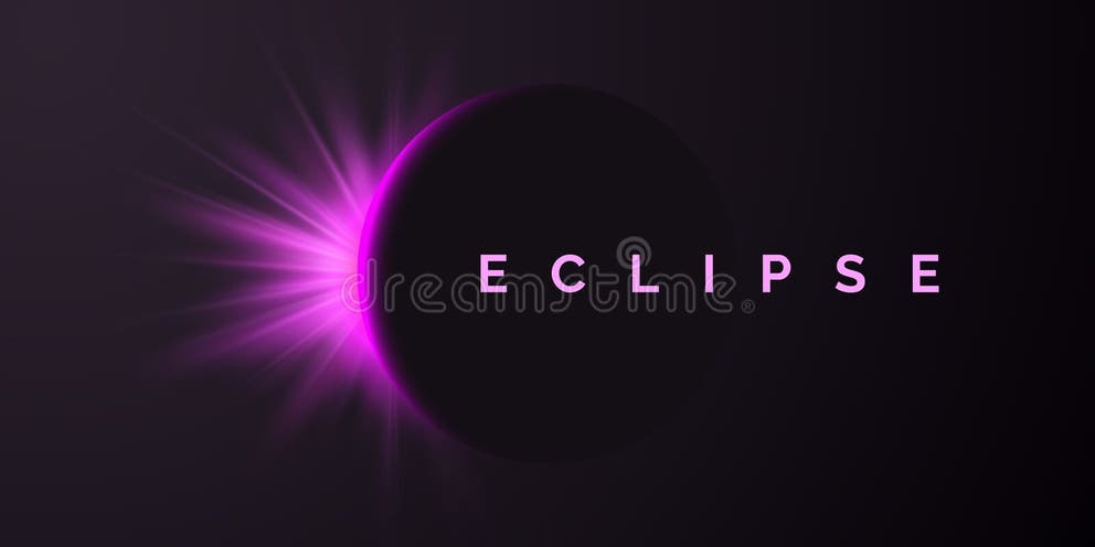 Solar Eclipse or Planetary Collision. Large Flash or Explosion Stock ...