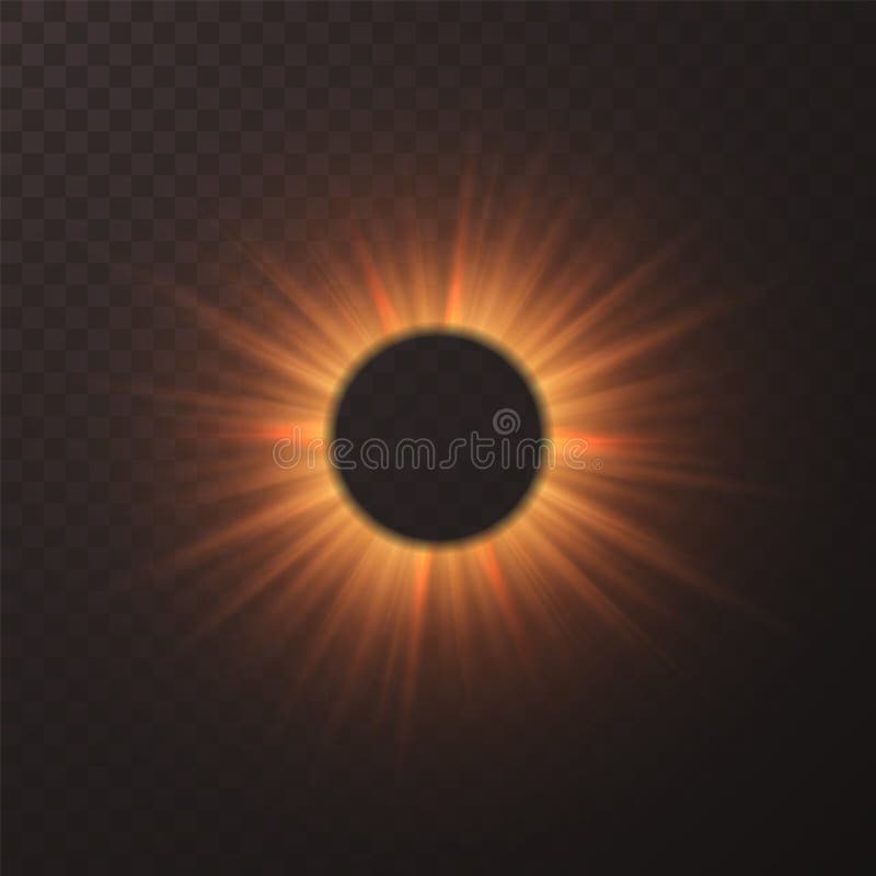 Solar Eclipse or Planetary Collision. Large Flash or Explosion Stock ...