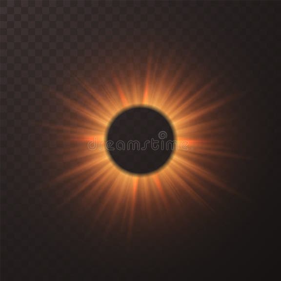 Solar Eclipse or Planetary Collision. Large Flash or Explosion Stock ...