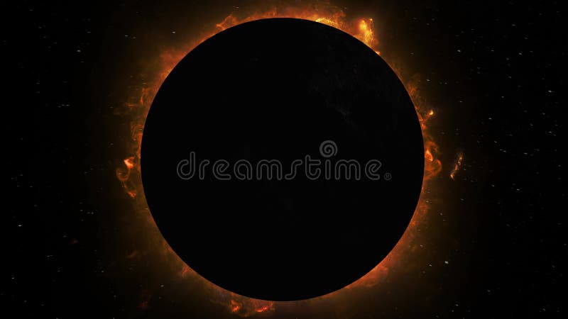 Total Solar Eclipse Seen from Outer Space Stock Video - Video of astrophotography, atmosphere ...