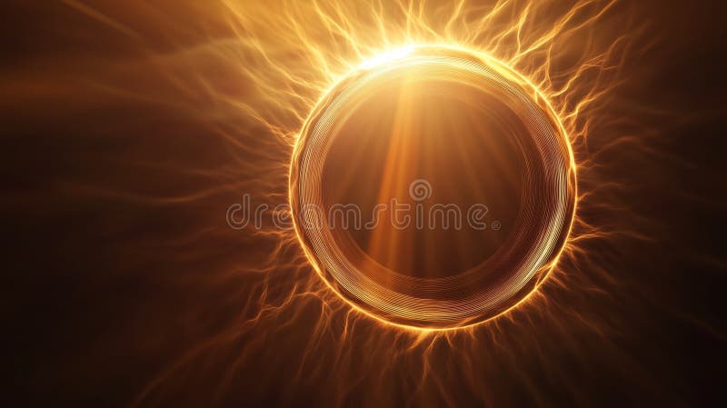 A Captivating Solar Eclipse Occurring Over a Vast Landscape, with ...