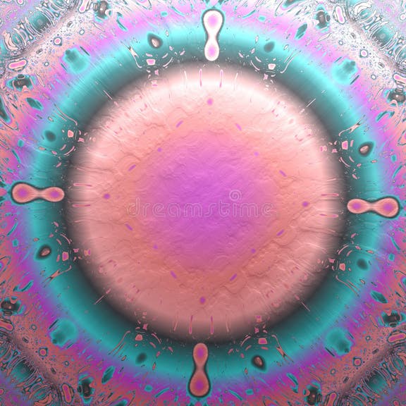 Solar Eclipse Symmetrical Pattern Background with Dots and Splashes ...