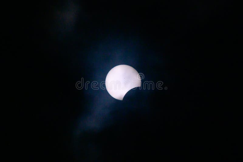 Solar eclipse in Toronto stock photo. Image of space - 314623344