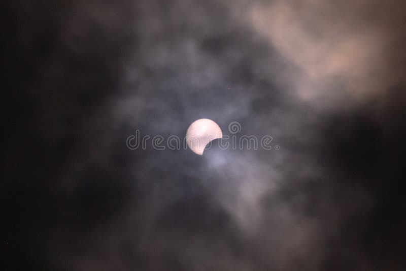 Solar eclipse in Toronto stock photo. Image of light - 314623354