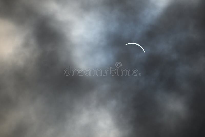 Solar eclipse in Toronto stock photo. Image of canvas - 314623360