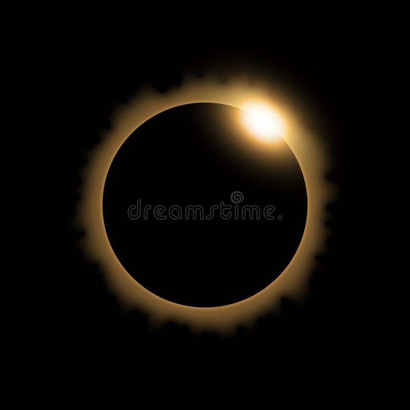 Solar eclipse stock vector. Illustration of background - 101319632