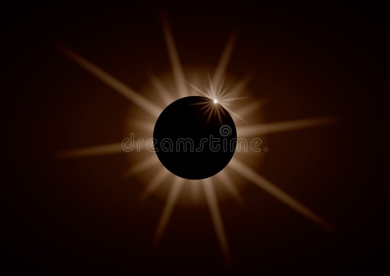 Solar Eclipse. Vector Illustration Decorative Background Design Stock ...