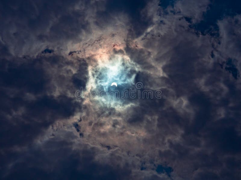 Solar Eclipses the End of the Year 2019 Stock Photo - Image of solar ...
