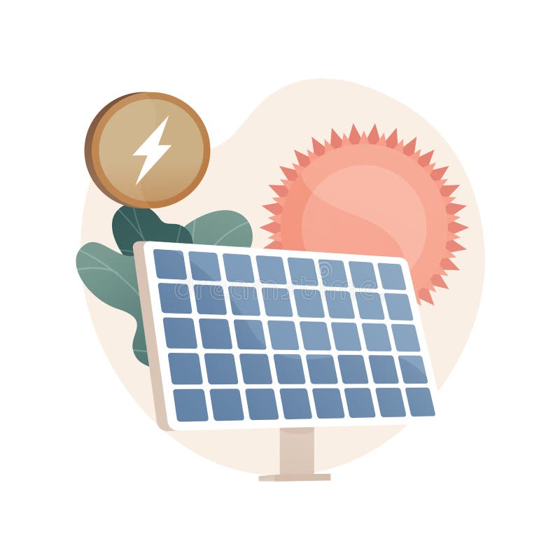 Solar Energy Abstract Concept Vector Illustration. Stock Vector ...