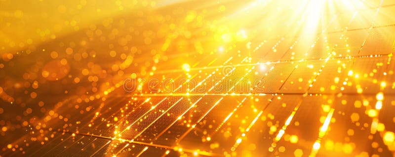 Solar Energy Background with an Abstract Representation of Solar Cells ...