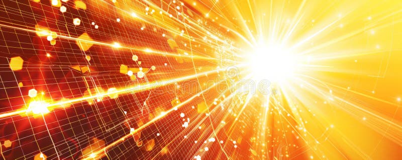 Solar Energy Background with a Dynamic Sunburst Effect and Stylized ...