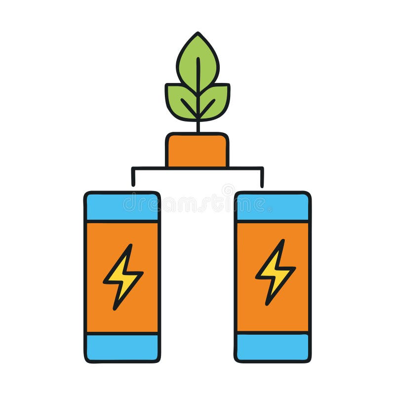 Solar Energy Battery Storage Icon Stock Vector - Illustration of panel ...