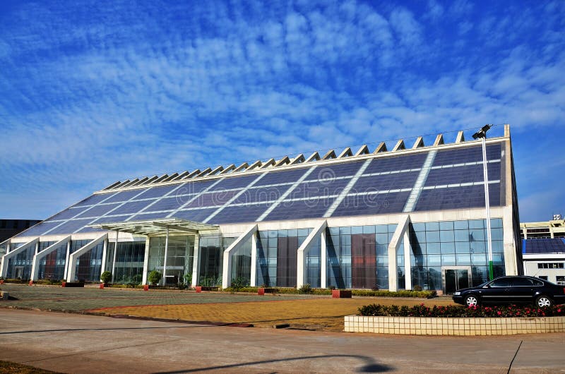 Solar energy building stock image. Image of environment - 22405935