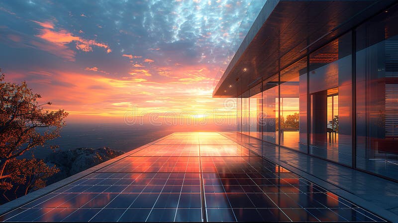 A Solar Energy Building Panel Featuring Advanced Electric Engineer ...