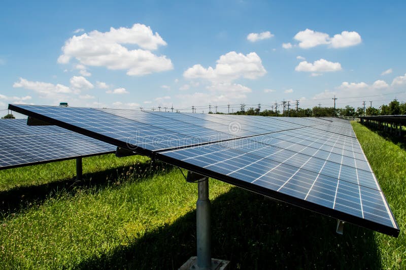 Solar Power Plant in Rural Area Stock Photo - Image of alternative ...