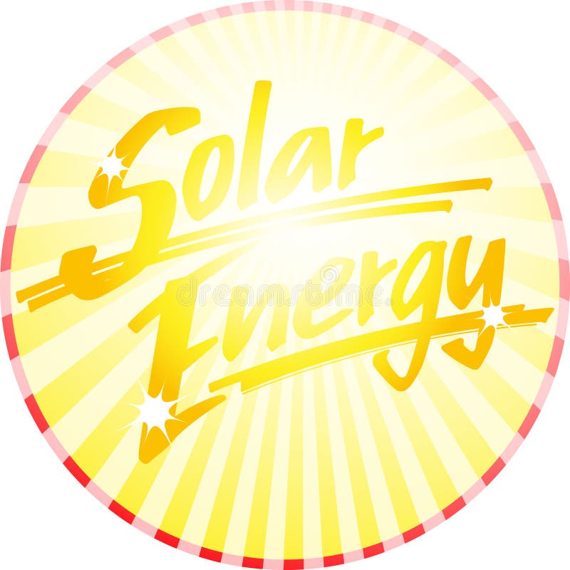 Solar Energy Circle Handwritten Stock Vector - Illustration of brochure ...